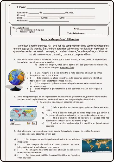 Provas De Geografia Ano Image To U