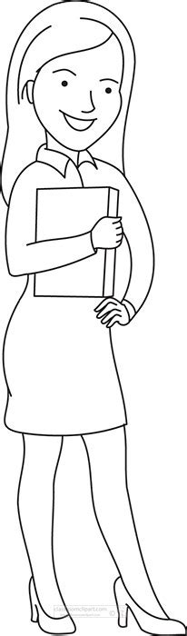 Woman Outlines Clip Art Library