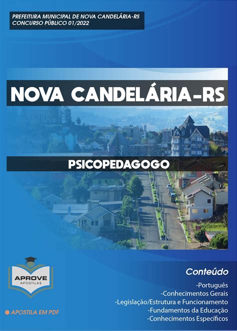 APOSTILA NOVA CANDELÁRIA PSICOPEDAGOGO Aprove Apostilas