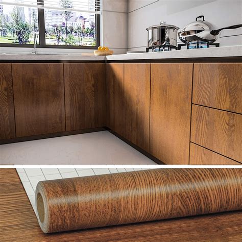 Buy Veelike X Teak Wood Wallpaper Peel And Stick Wood Grain