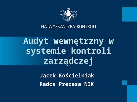 PPT Audyt wewnętrzny w systemie kontroli zarządczej DOKUMEN TIPS