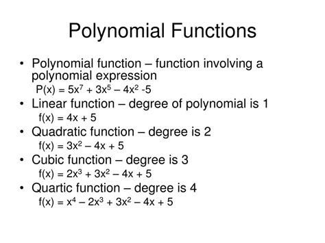 ppt polynomials and polynomial functions powerpoint presentation free download id 480356