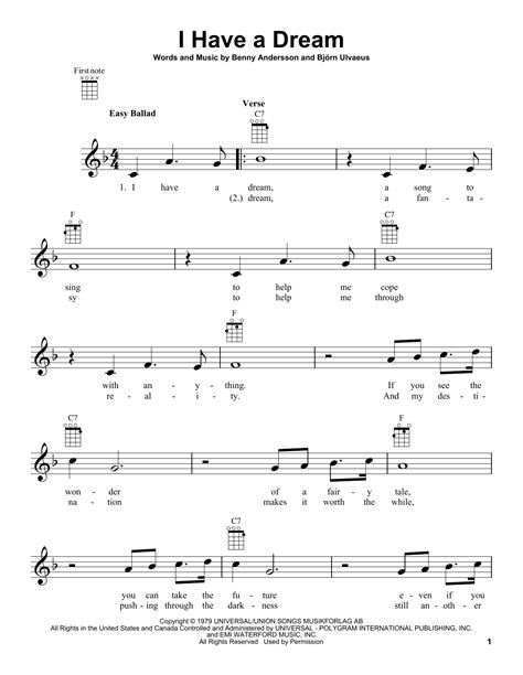 I Have A Dream By ABBA Ukulele Guitar Instructor