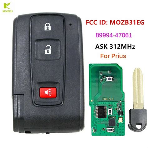 KEYECU Mando A Distancia Inteligente Sin Llave 3 Botones 312MHz Para