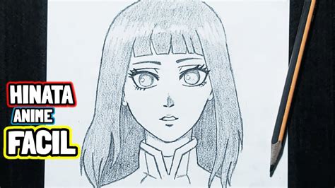 Cómo dibujar a hinata hyuga FACIL dibujar anime paso a paso a lapiz