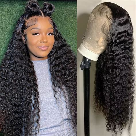 Amazon Ali Bling 26 Inch Deep Wave Lace Frontal Wig Human Hair