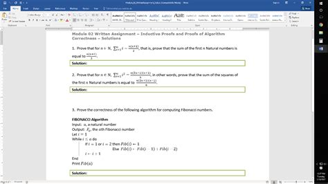 solved module 02 written assignment inductive proofs and