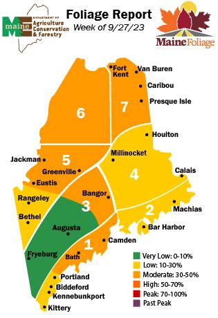 Maine Fall Foliage Report Fall Colors Emerging Throughout Maine