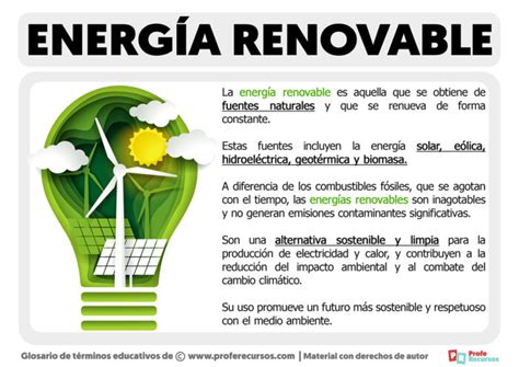 Qu Es La Energ A Renovable