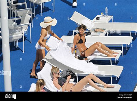Frankie Sandford And Mollie King Of The Saturdays In Their Bikinis