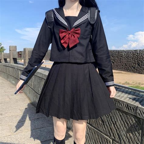 Goedkope Women Jk Cosplay Costume Japanese Jk Uniform Sailor Suit