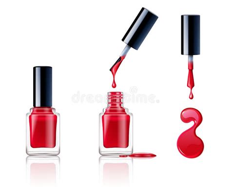 Vector De Ilustración De Esmalte De Uñas Ilustración del Vector