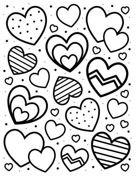 Heart Coloring Pages Heart Coloring Pages Valentine Coloring Pages