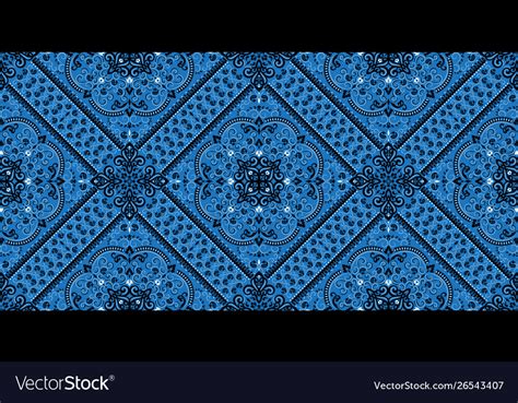 Seamless Pattern Based On Ornament Paisley Bandana