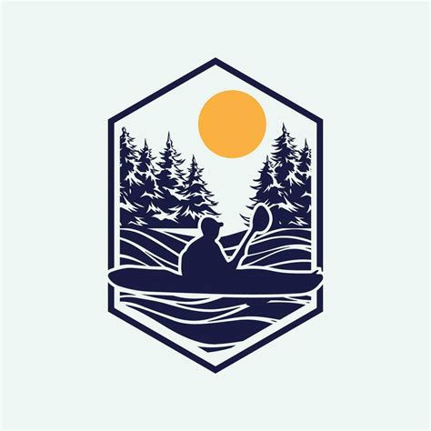 Canoe Logo Vector Vector Art At Vecteezy
