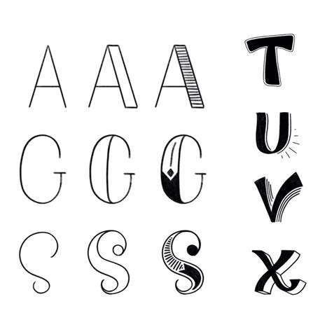 Handlettering Lernen Teil 3 Das Buchstabenskelett Bunte Galerie