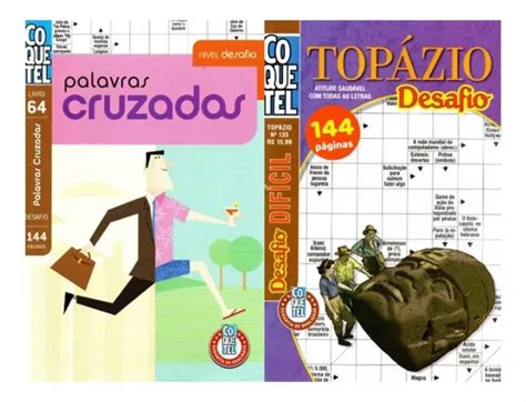 Livro Palavras Cruzadas Nível Desafio Coquetel Edição Lançamento