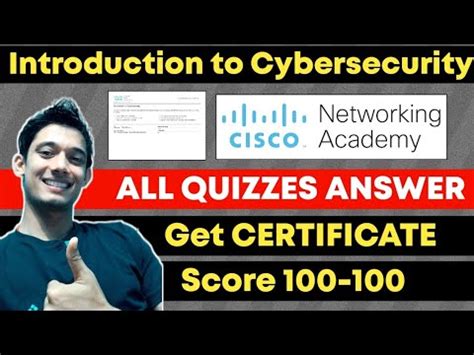 CISCO Introduction To Cyber Security Quiz Answers Cisco