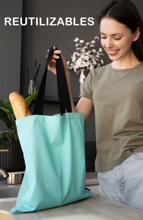 Bolsas Ecológicas De Tela Para Uso Reutilizable y Personalizadas