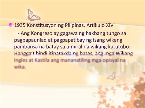 SOLUTION Balik Tanaw Sa Kasaysayan Ng Wikang Pambansa 2 15 22 Studypool
