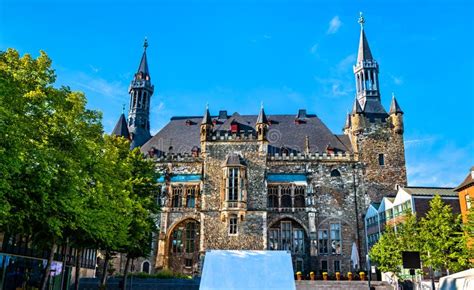 Aachener Kathedrale Im Nordwesten Deutschlands Stockbild Bild Von