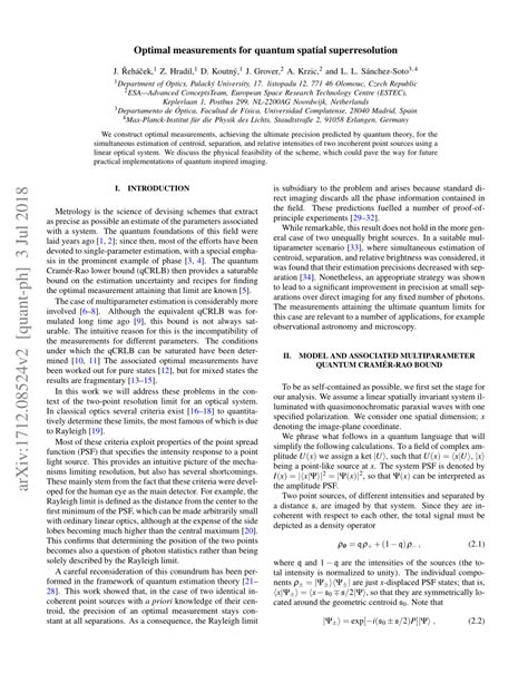 pdf optimal measurements for multiparameter quantum metrology with mixed states