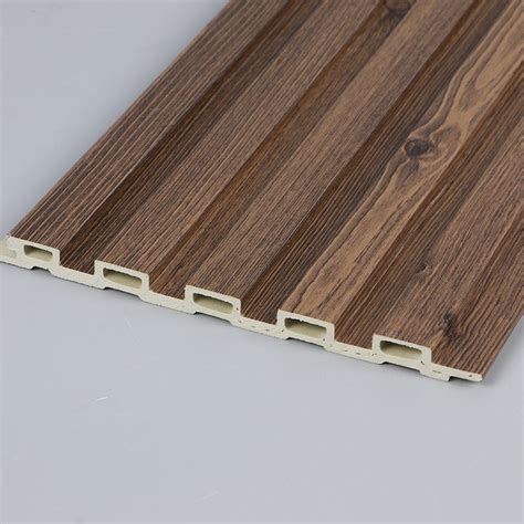 WPC Fluted Wall Panel Indoor Outdoor Waterproof Fire Retardant UV