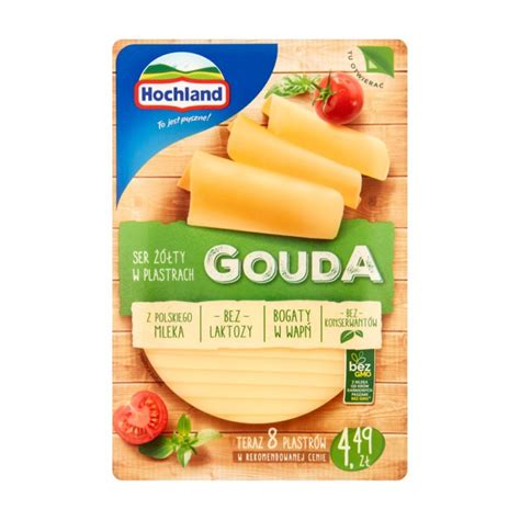 SER ŻÓŁTY W PLASTRACH GOUDA 135G HOCHLAND