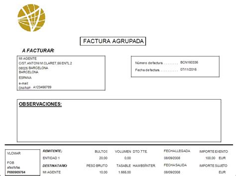 Transporte Facturaci N Wiki Bytemaster