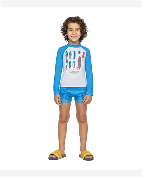 Riachuelo Conjunto De Praia Infantil Masculino Trick Nick Azul