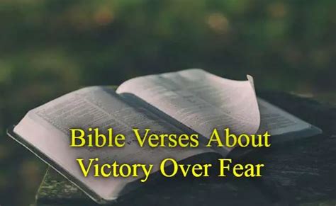 40 Bible Verses About Victory Over Fear
