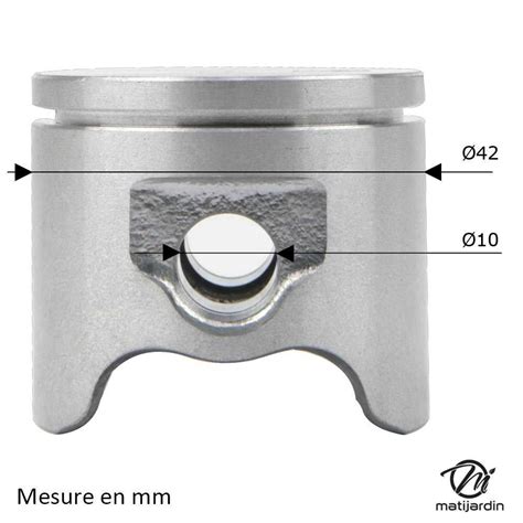 Cylindre Piston Tron Onneuse Husqvarna Et D Mm