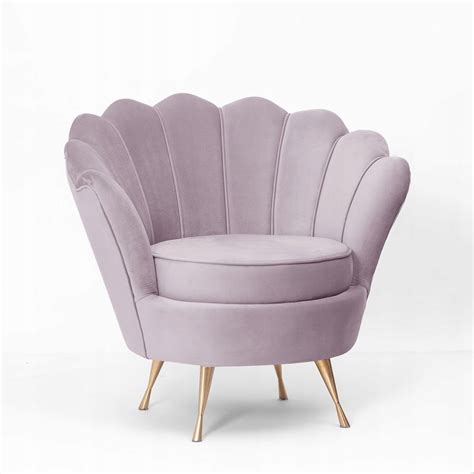 Fotel Muszelka Muszla Glamour Velvet R Owy Welur Muszla Cena