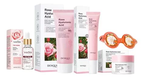 Bioaqua Agua De Rosas Y Acido Hialurónico Kit Skincare Envío gratis