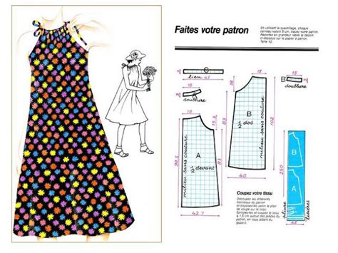 PATRON GRATUIT Idées de couture facile pour l été Patrons Pattern