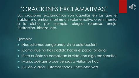 Ejemplos De Enunciados Exclamativos