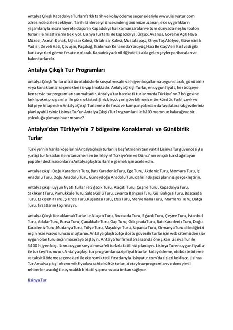 Antalya K L Turlar Pdf