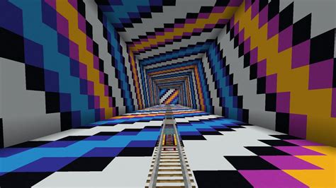Minecraft Roller Coaster 10 Minutes Long YouTube