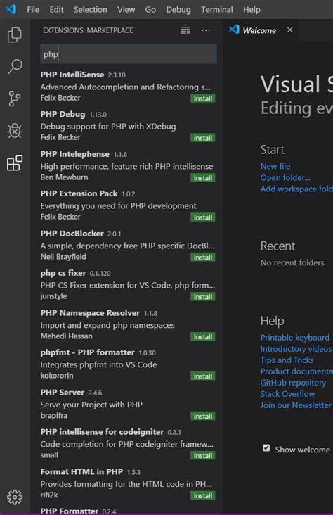 How To Install Php Tools For Visual Studio Code On Windows