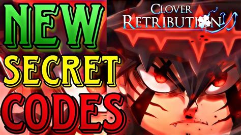 All New Clover Retribution Codes Halloween Latest Working Roblox