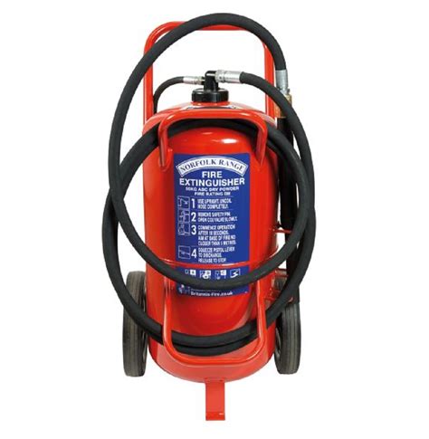 50kg ABC Powder Wheeled Fire Extinguisher MED Approved Flameskill