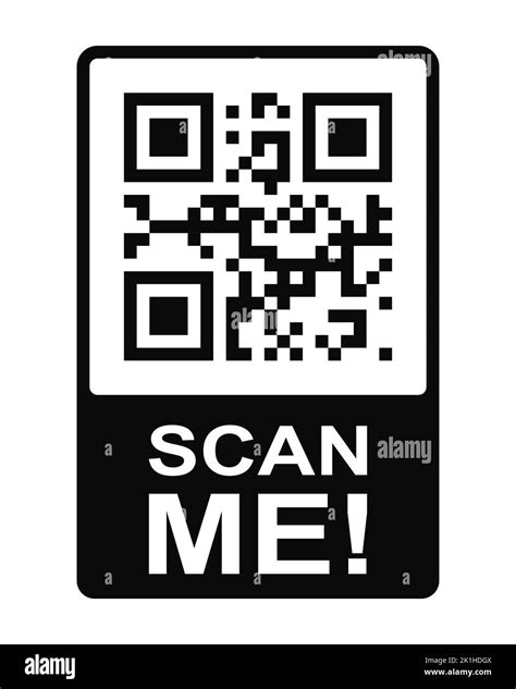 Scan Me Concept Qr Code Icon In Frame Template Of Quick Responce
