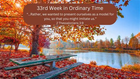 November Rd Sunday In Ordinary Time Youtube
