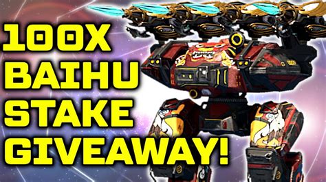 100x Baihu STAKE Giveaway GODLIKE Harpoon Behemoth Gameplay War