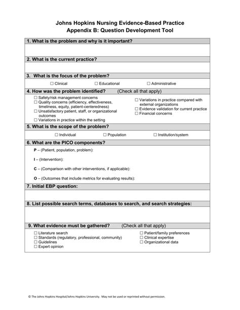 question johns hopkins medicine
