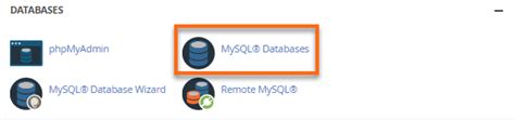 How To Create Manage And Delete A Mysql Database In Cpanel Netspace