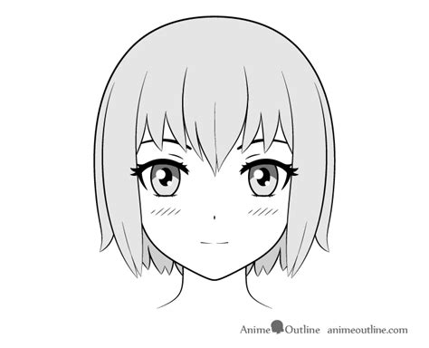 How To Draw Anime Kissing Lips And Face Tutorial Animeoutline Girl Face Drawing Anime