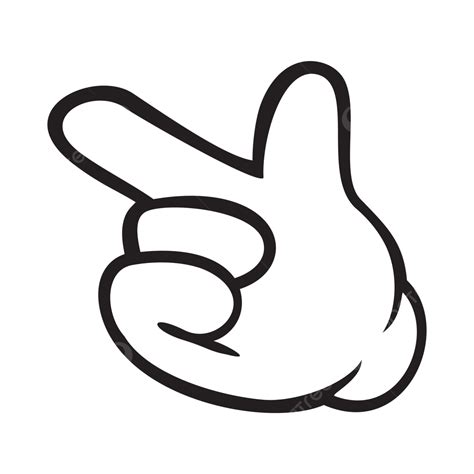 Cartoon Hand Pointing Thumb To The Side Hand Clipart Cartoon Clipart