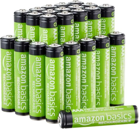 Amazon Basics Piles Rechargeables AAA NiMh Haute capacité 850 mAh pré
