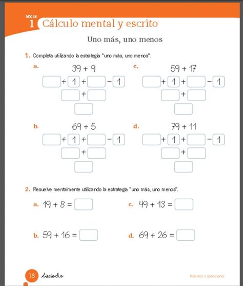 Càlcul Mental Ficha Interactiva Y Descargable Puedes 32A